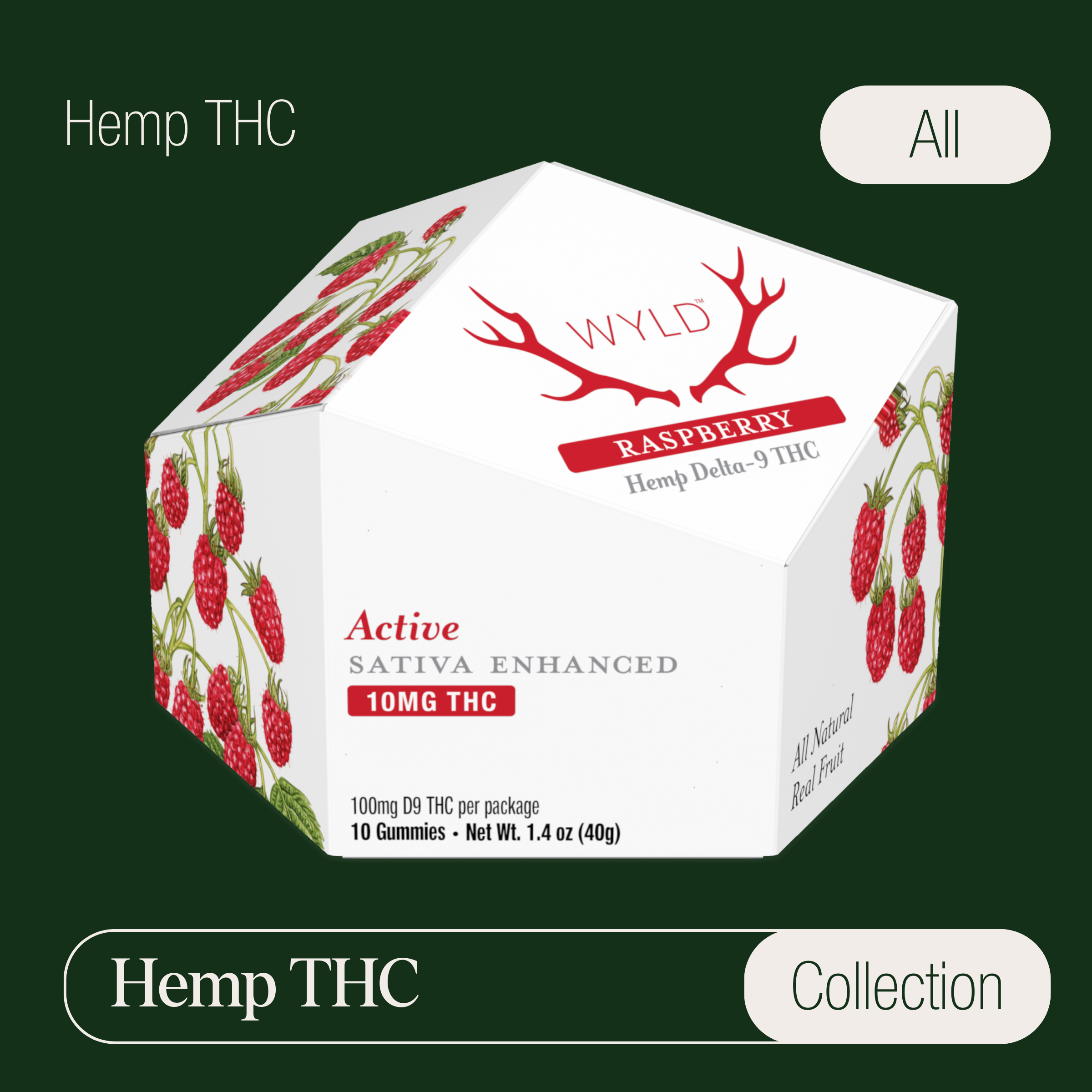 Raspberry CBD Sparkling Water | CBD-Only – Wyld