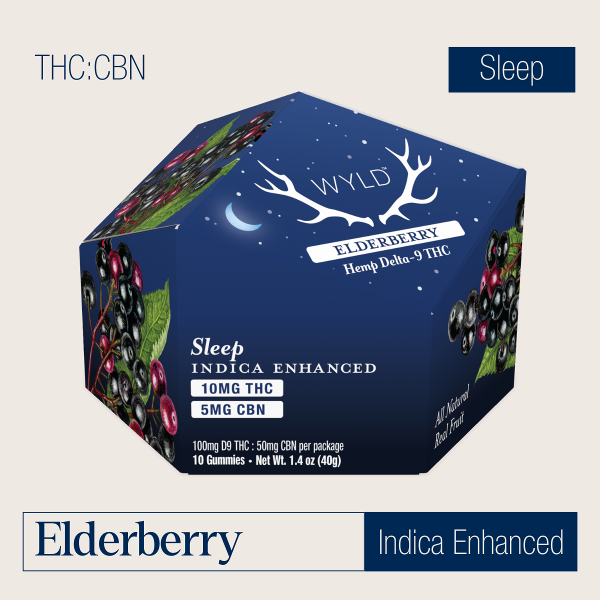 Elderberry 2:1 THC:CBN Gummies | Hemp THC – Wyld
