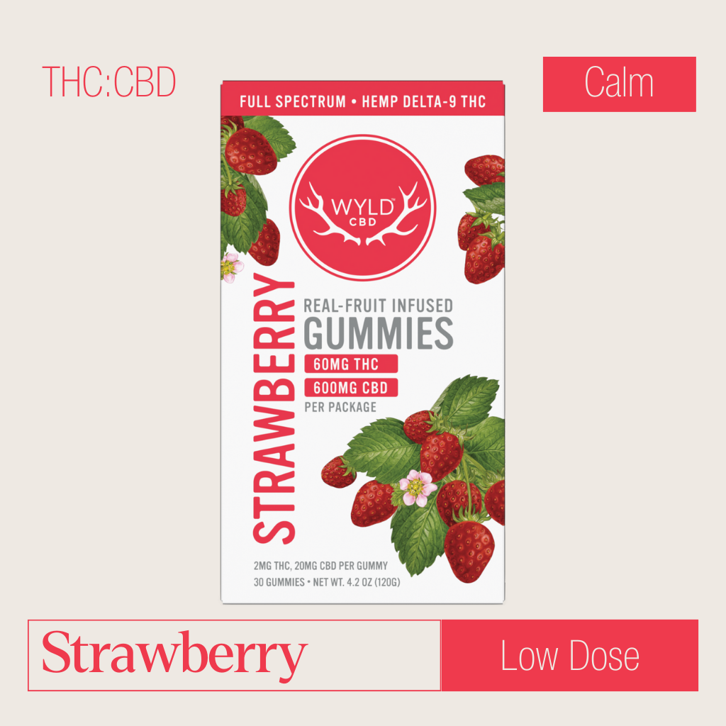 Strawberry 10:1 CBD:THC Gummies | Low Dose THC – Wyld