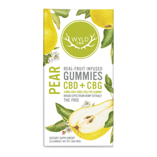 Wyld Pear Gummies | 20mg CBD + 10mg CBG | Wyld